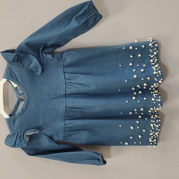 Isobella & Chloe | Dresses | Isobella Chloe Sz 4 Denim And Pearl Dress ...
